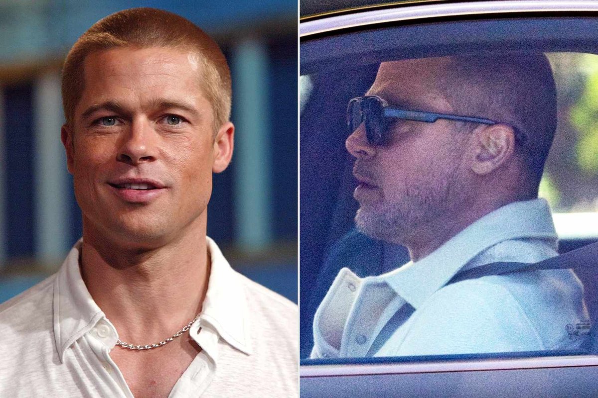 Brad Pitt Unveils Shocking New Grey Hairstyle - Celebrity Storm