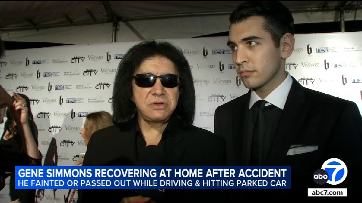Gene Simmons Dismisses Serious Car Crash As Minor - Celebrity Storm
