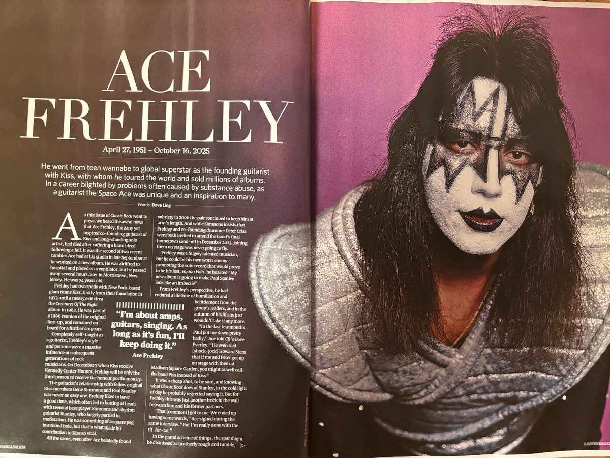 Ace Frehley Death Revelations Shock Fans and Bandmates - Celebrity Storm