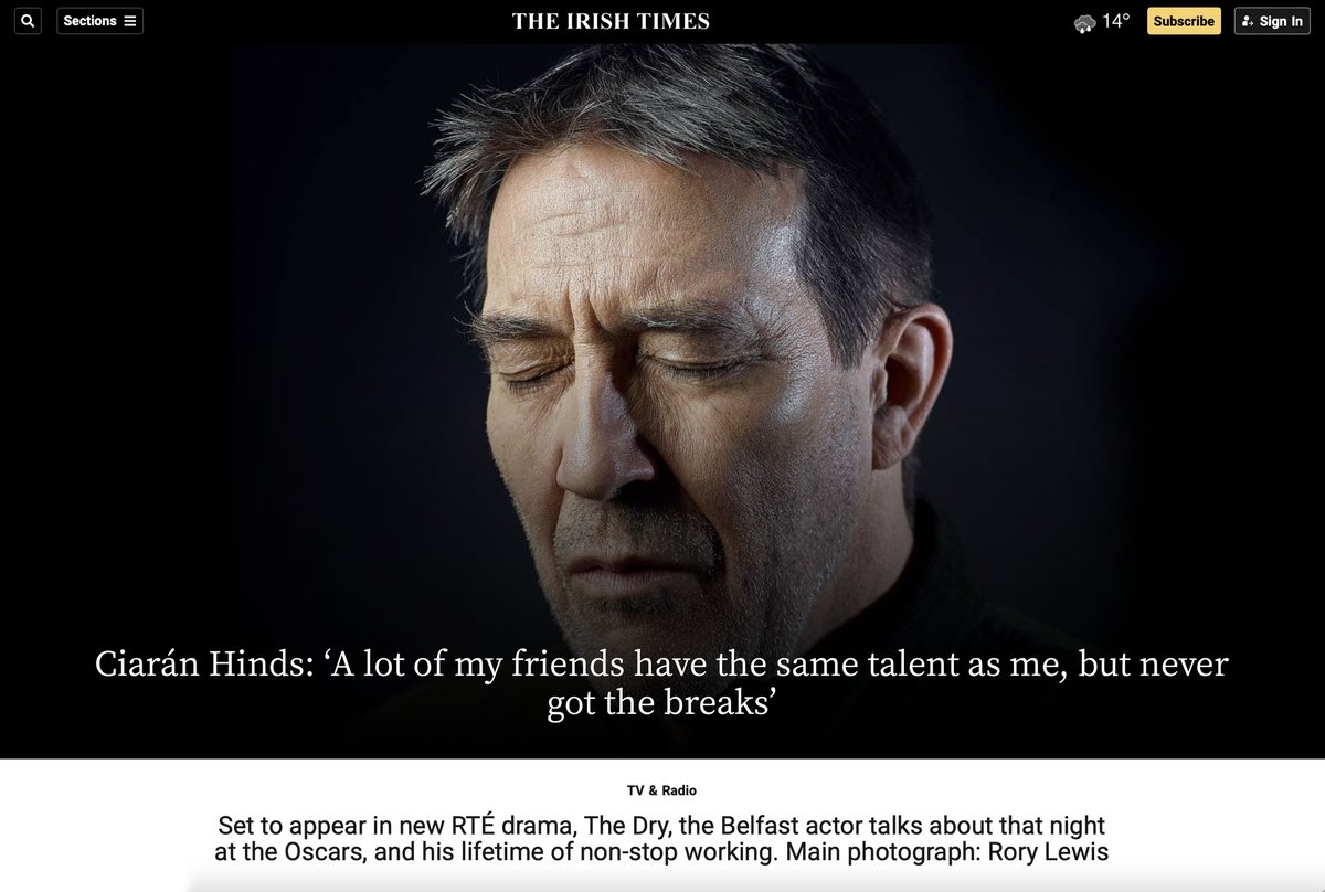 Ciarán Hinds Scoops IFTA Lifetime Honor Amid Irish Film Boom ...